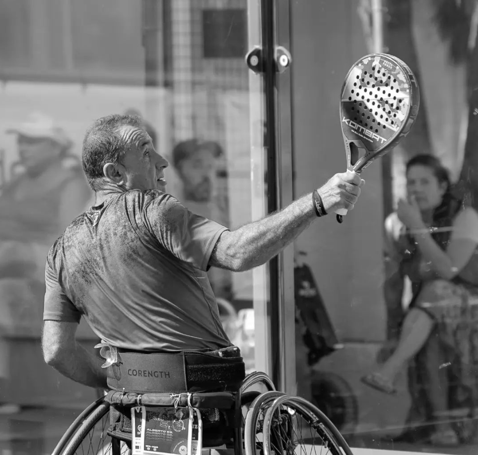 Una lección vital del jugador de pádel en silla Luis Alberto Estebaranz
